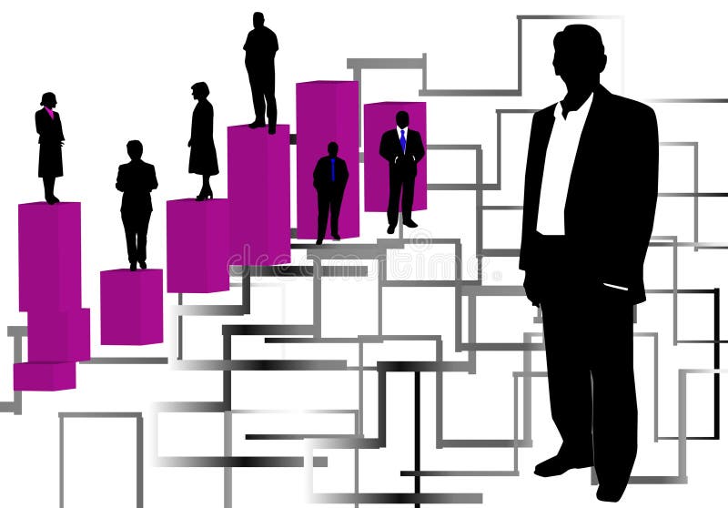 Business People Progress Together Handshake Stock Vector - Illustration ...