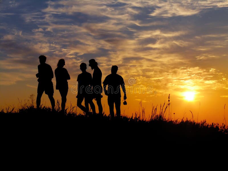 People stock photo. Image of people, figure, tourism, sunset - 8191288