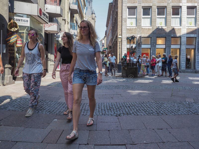 People in Aachen City Centre Editorial Image - Image of chapelle, north ...