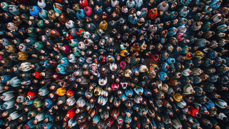 People from Above Crowd of People AIG535 Stock Photo - Image of unity ...