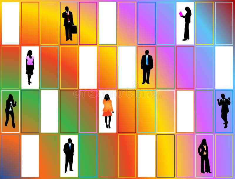 People and abstract stock vector. Illustration of curve - 4631904