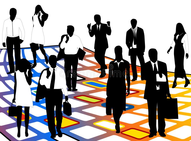 People and abstract stock vector. Illustration of posing - 6619836