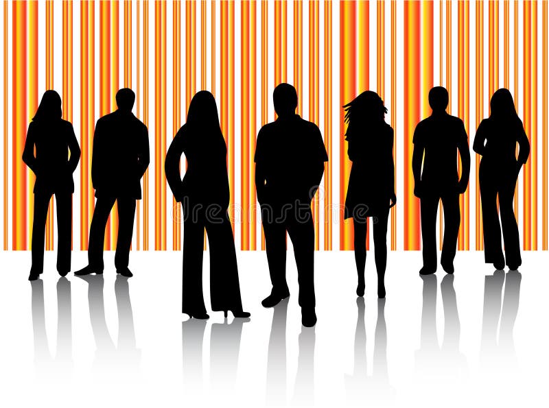 People and abstract stock vector. Illustration of people - 6619836