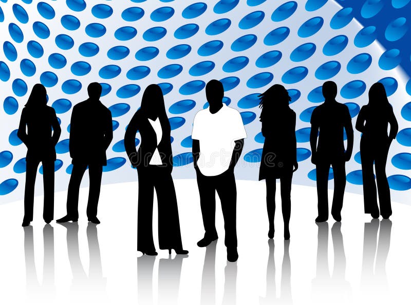 People and abstract stock vector. Illustration of abstract - 6749424