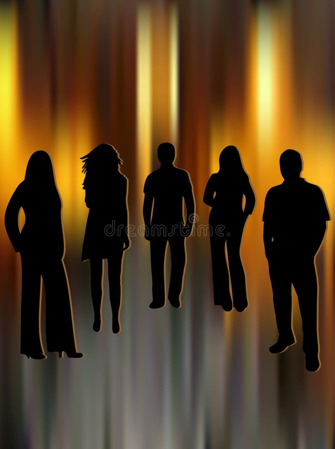 People and abstract stock vector. Illustration of background - 7427157