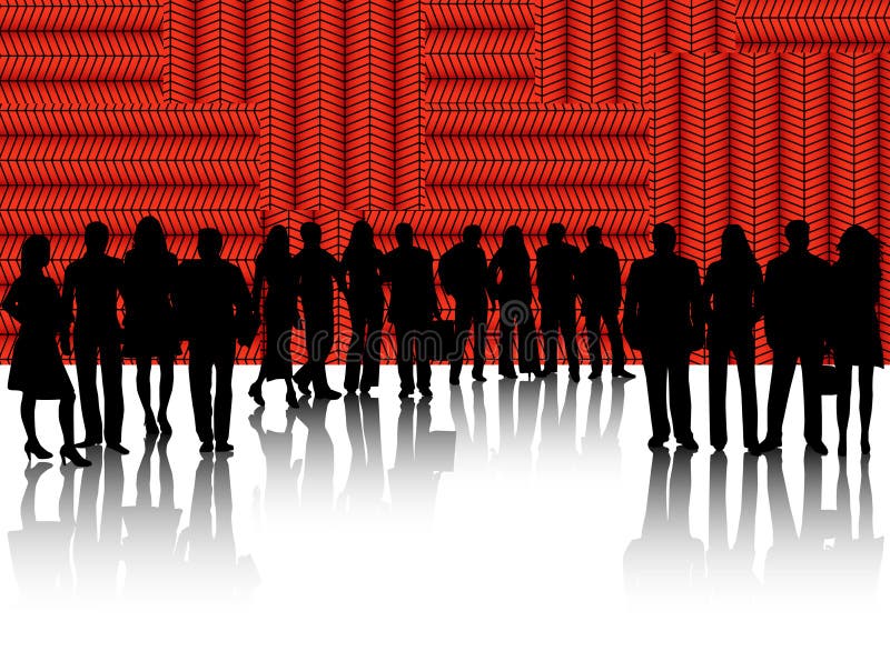 People and abstract stock vector. Illustration of black - 7541753