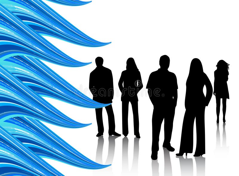 People and abstract stock vector. Illustration of abstract - 7541875