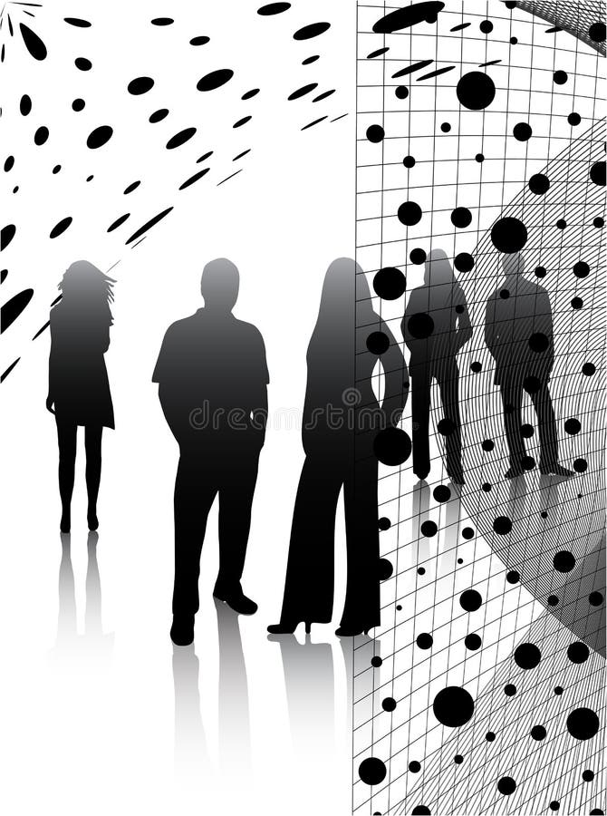 People and abstract stock vector. Illustration of male - 8843753