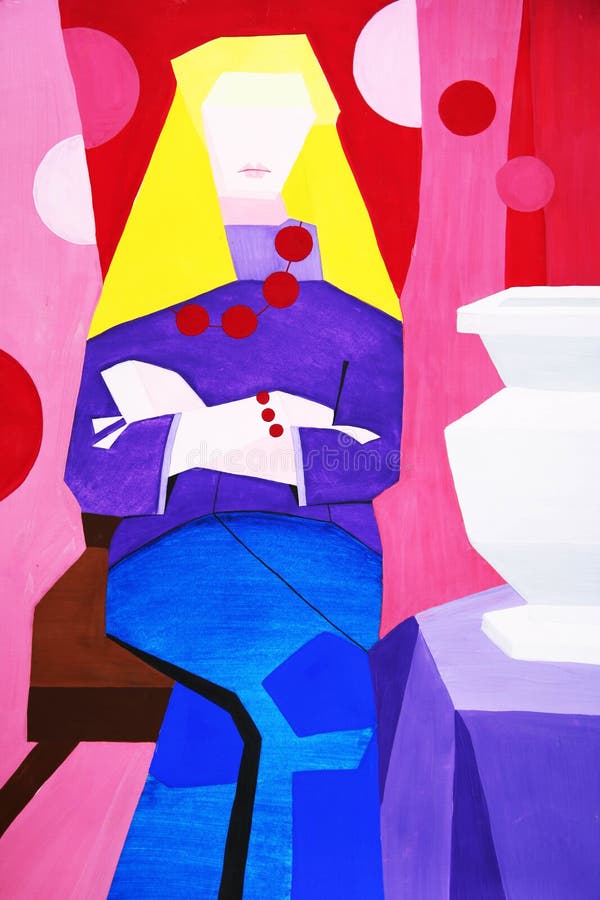 People Abstract.Drawing Academic Stock Illustration - Illustration of ...