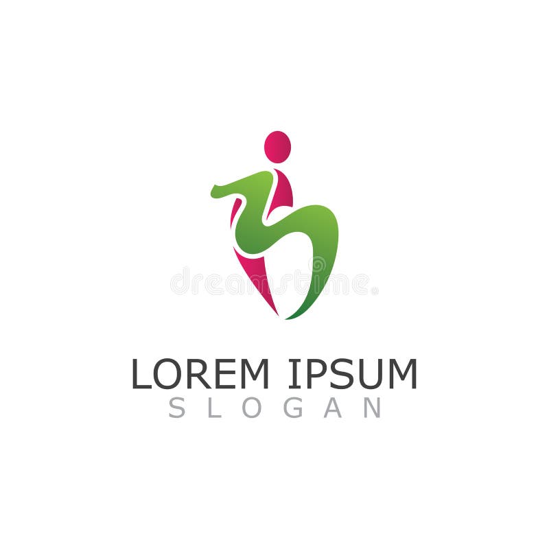 People Active Abstract Logo Business and Healthy Design Vector Template ...