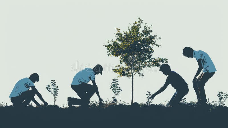 People of All Ages are Planting Trees To Help the Environment AIG535 ...