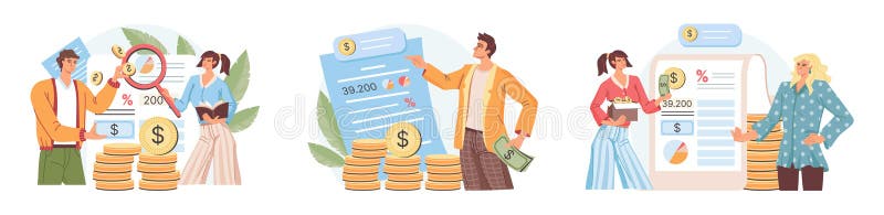 People Analysis Budget. Calculate Financial Plan of Save Income and ...