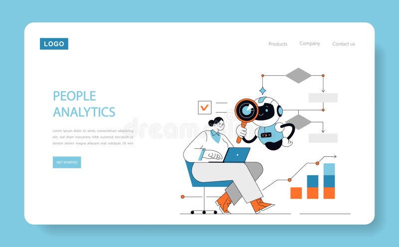 People Analytics Concept HR Vector Stock Vector - Illustration of ...