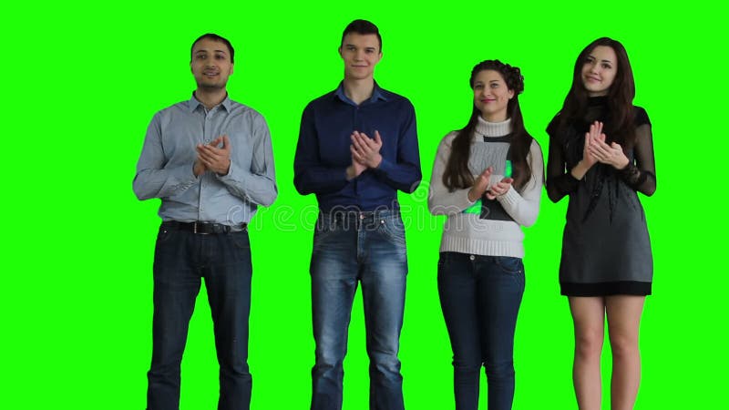 People applaud you Chroma stock video. Video of ovation - 68357841