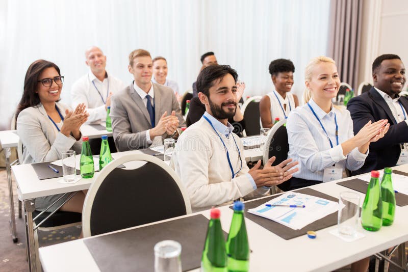 People Applauding at Business Conference Stock Photo - Image of ... People Applauding at Business Conference Stock Photo - Image of ...