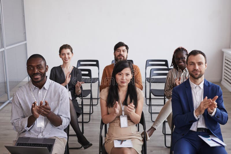 People Applauding at Business Conference Stock Photo - Image of meeting ...