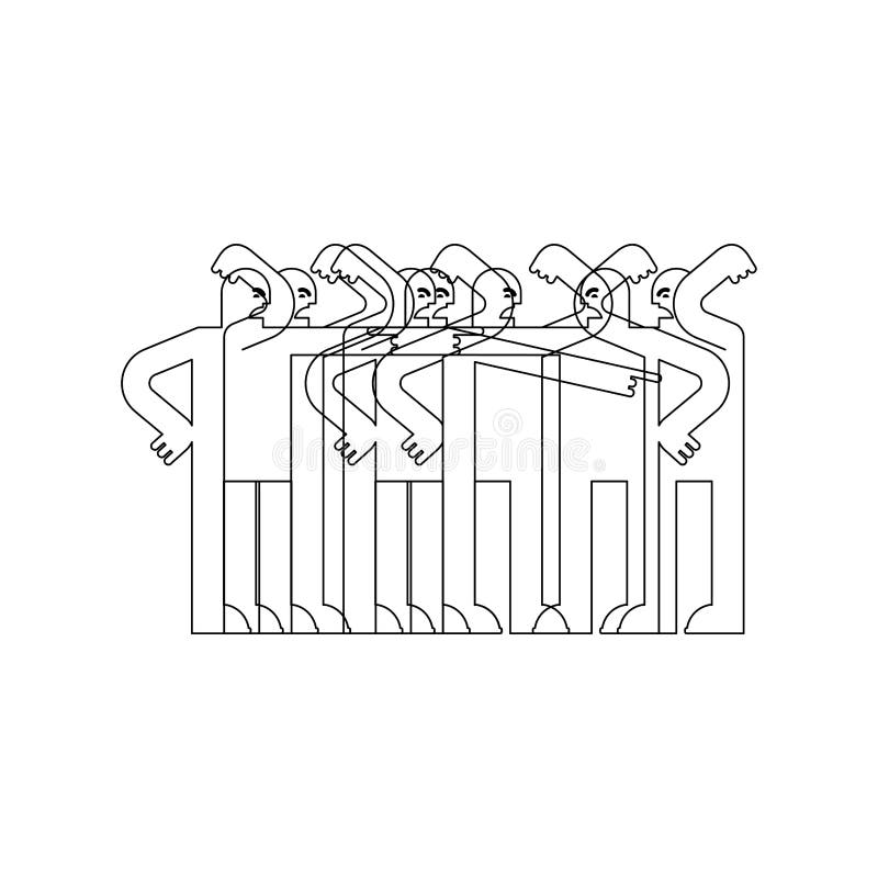 People are Arguing. Scold People. Human Conflict Stock Vector ...