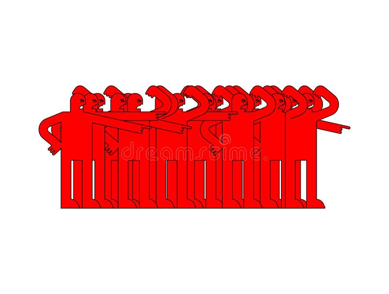 Arguing Crowd Stock Illustrations – 91 Arguing Crowd Stock ...