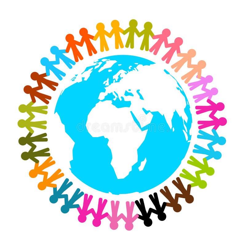 People Around Globe Icon Stock Illustrations – 2,790 People Around ...