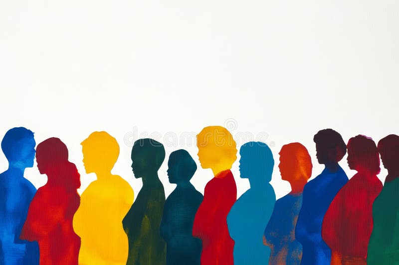 People Arranged To Make the Shape of an Audience or Crowd, Representing ...