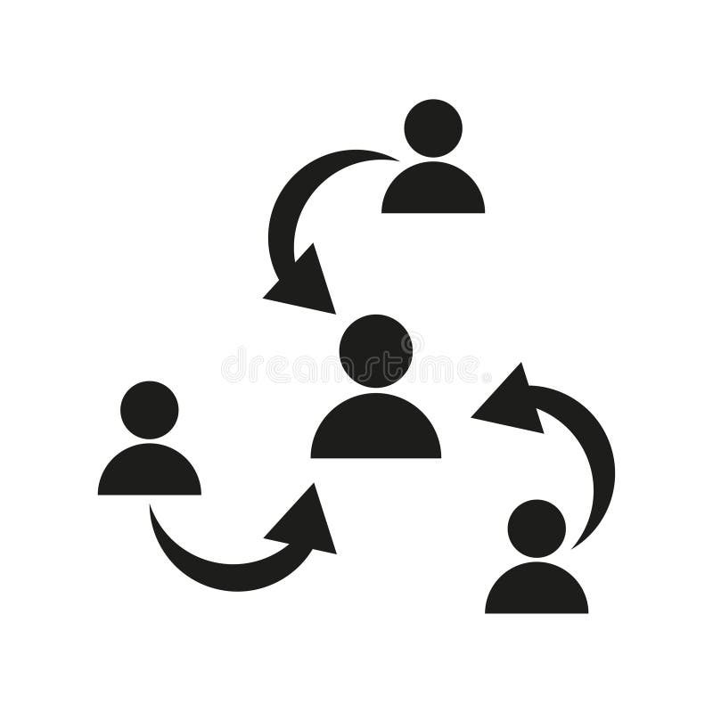 People Arrows Icons. Vector Illustration Stock Vector - Illustration of ...