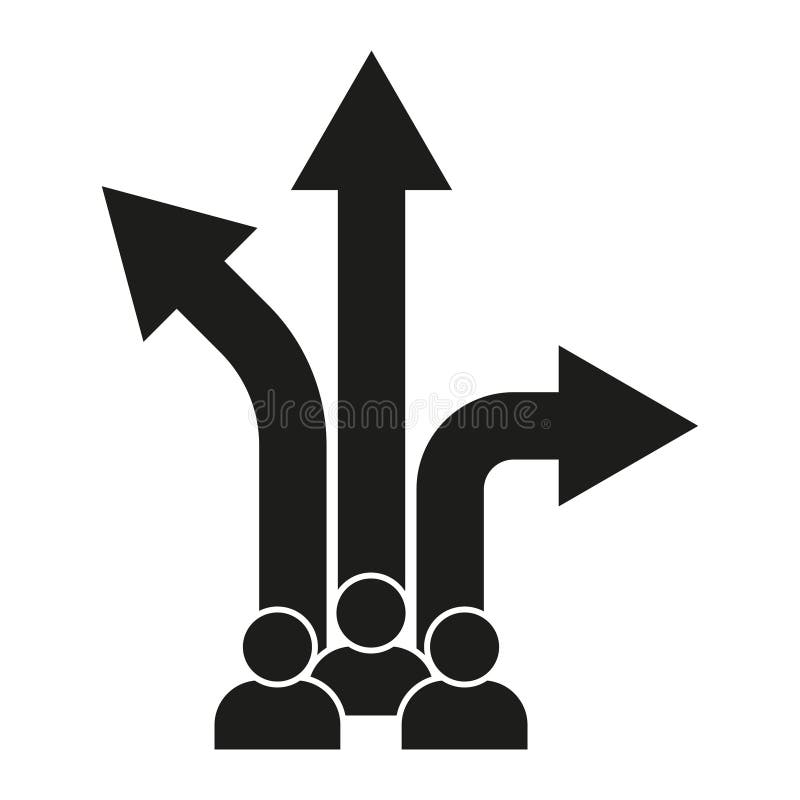 People Arrows Icons. Vector Illustration Stock Vector - Illustration of ...