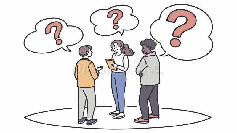 People Asking Questions, Collaborative Learning, Vector Design ...