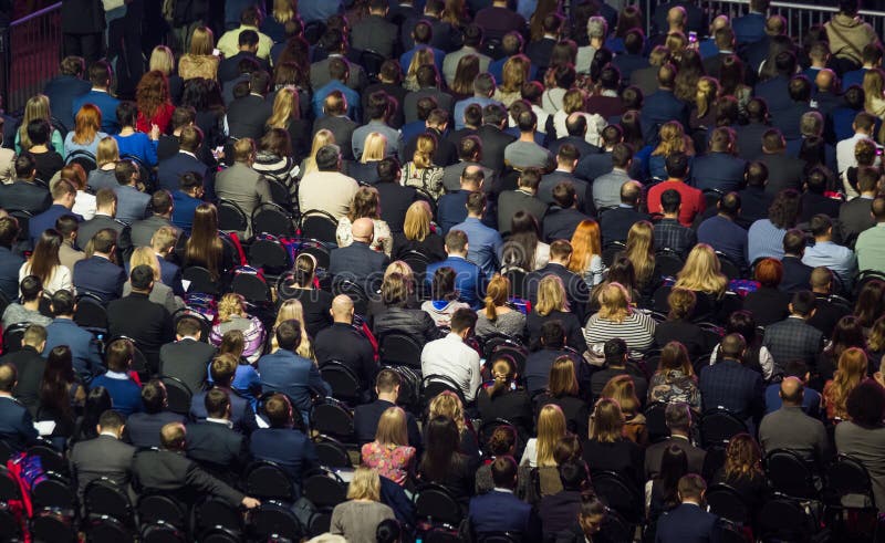 People Attend Business Conference in Congress Hall Editorial Stock ...