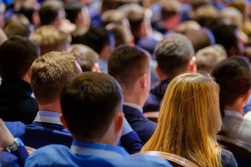 People Attend Business Conference in Congress Hall Editorial Stock ...
