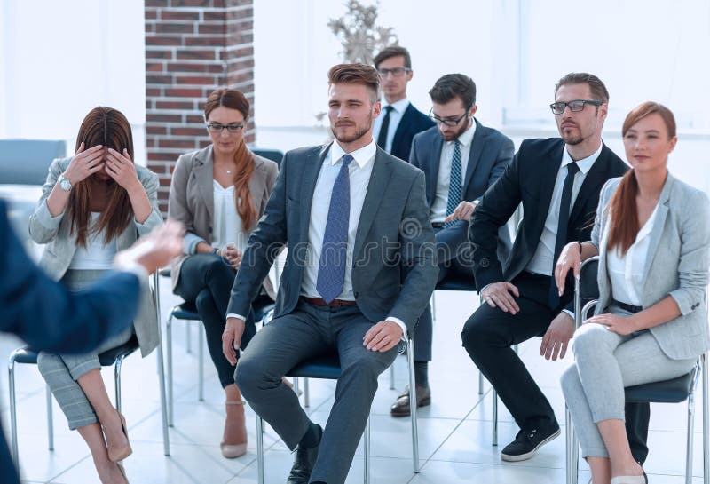 People Attend Business Conference in the Congress Hall Stock Photo ...