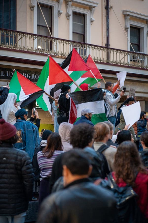 Solidarity March for People of Palestine Editorial Photo - Image of ...