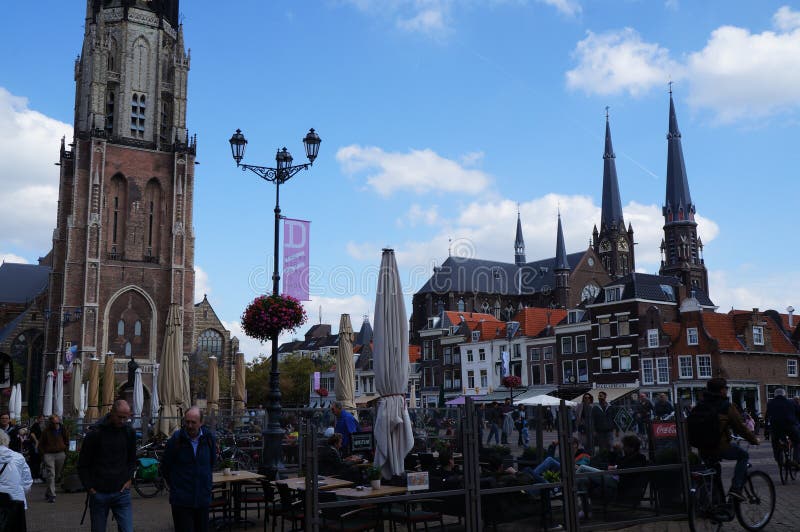 People Attends the Central Square of Delft Editorial Photo - Image of ...