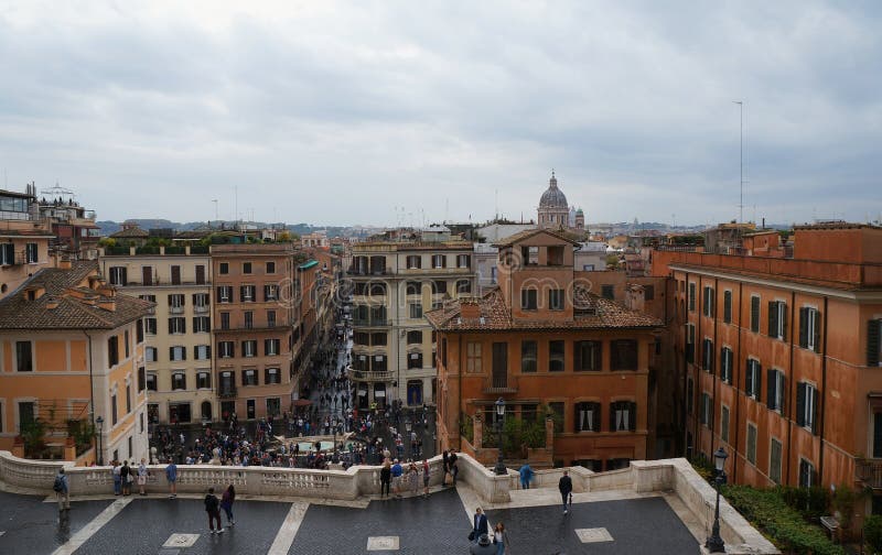 People Attends the Piazza Di Spagna, Spanish Square Editorial Photo ...