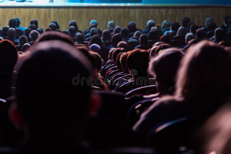 People in the Auditorium during the Performance. a Theatrical ...