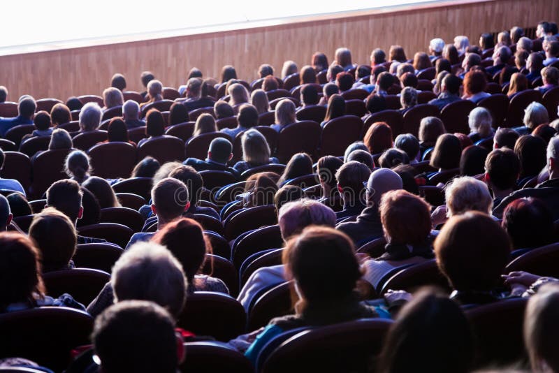 People in the Auditorium during the Performance. a Theatrical ...