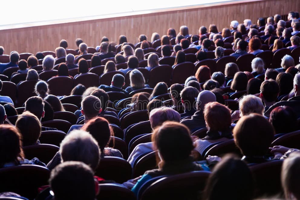 People in the Auditorium during the Performance. a Theatrical ...