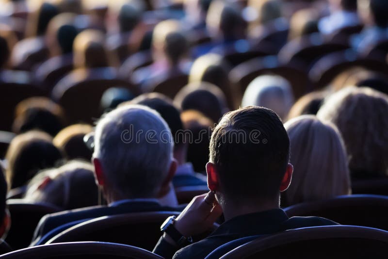 People in the Auditorium during the Performance. a Theatrical ...