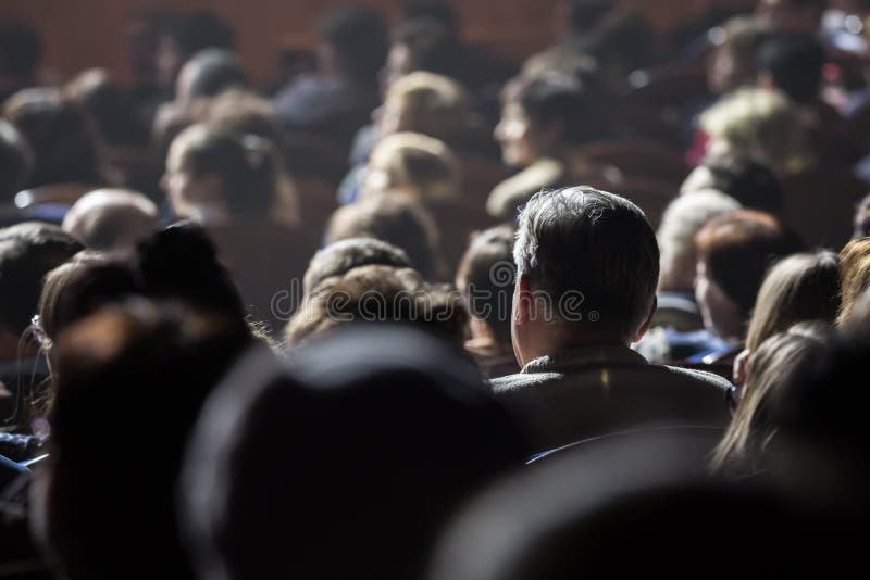 People in the Auditorium during the Performance. a Theatrical ...