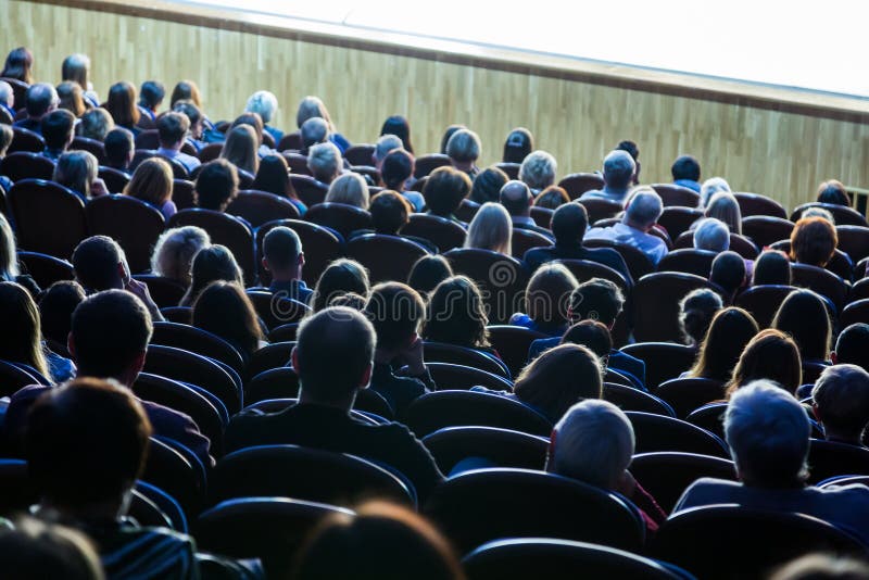 People in the Auditorium during the Performance. a Theatrical ...
