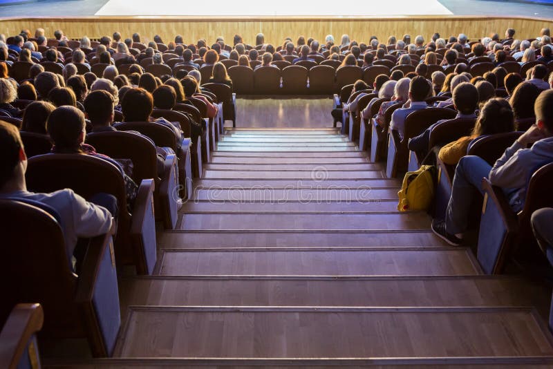 People in the Auditorium during the Performance. a Theatrical ...