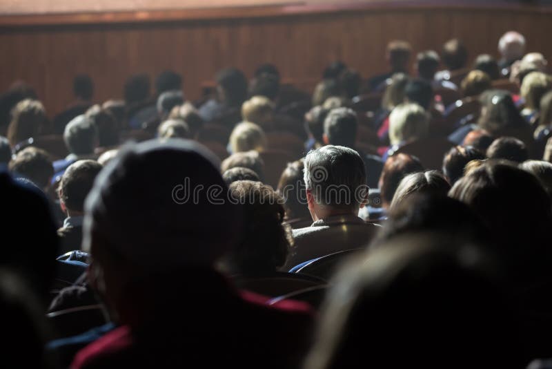 People in the Auditorium during the Performance. a Theatrical ...