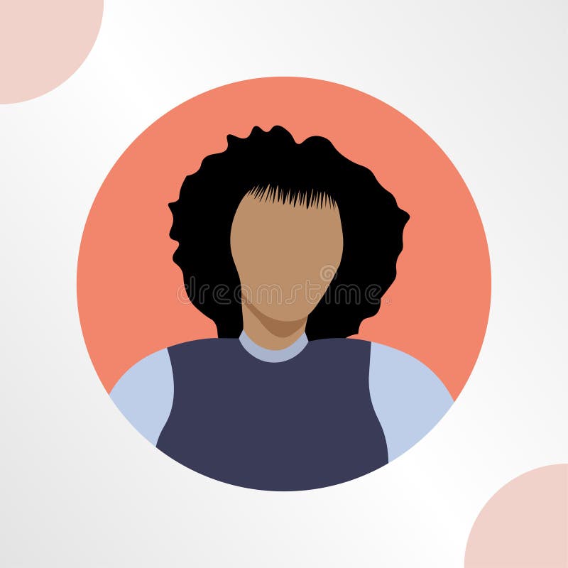 Avatar of Confident Young African American Modern Girl. Stock Vector ...