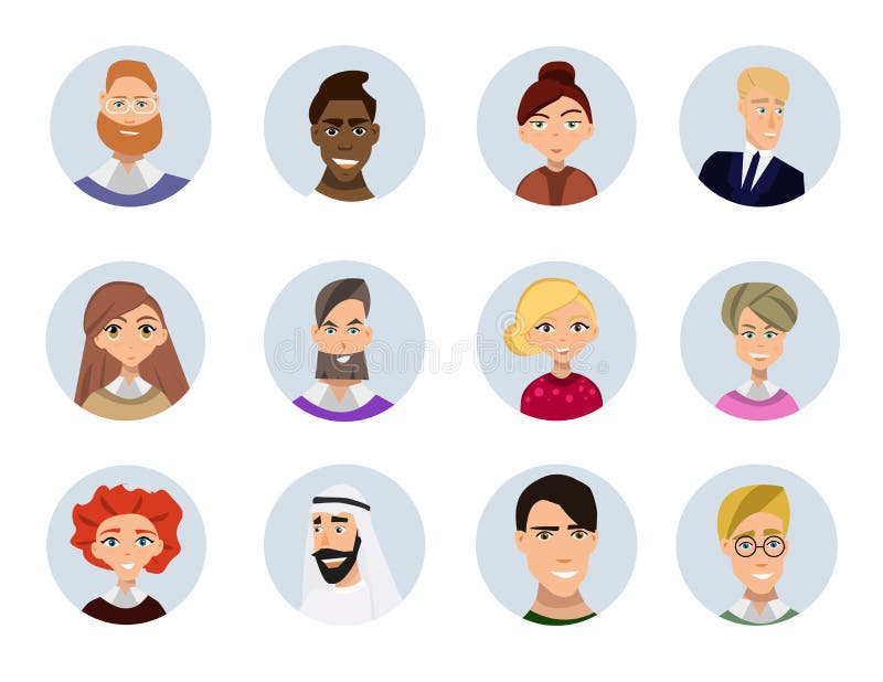 People avatars collection stock vector. Illustration of businessman ... People avatars collection stock vector. Illustration of businessman ...