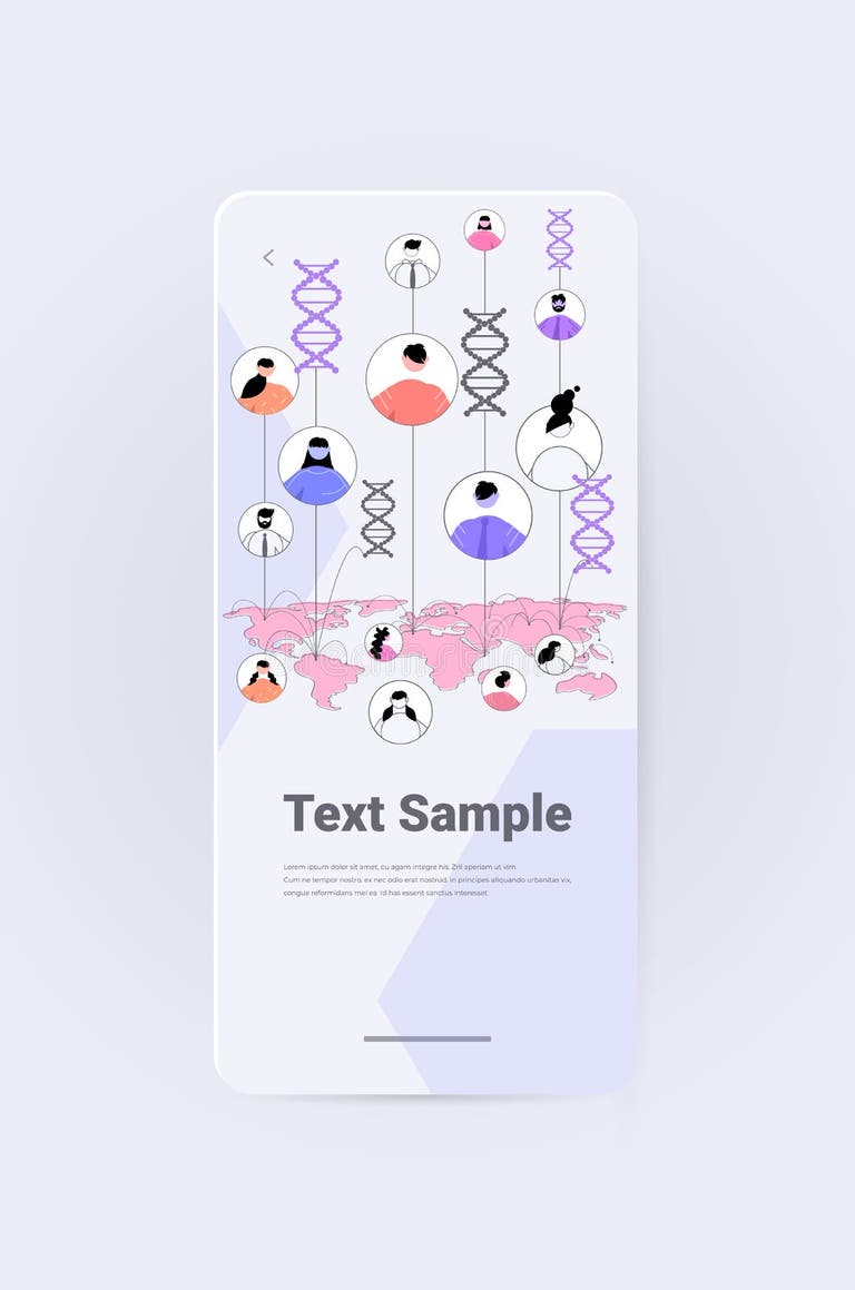 Map Dna Testing Genetic Engineering Social Network Communication Stock ...