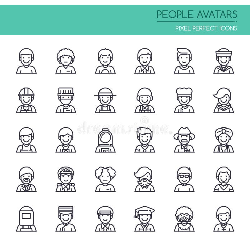People Avatars stock vector. Illustration of construction - 94653263