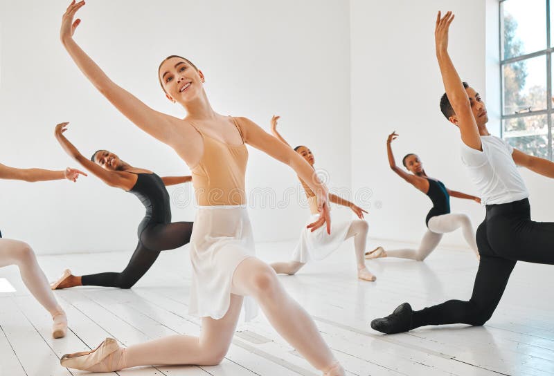 People, Ballet Dancers and Class with Elegance for Performance, Routine ...