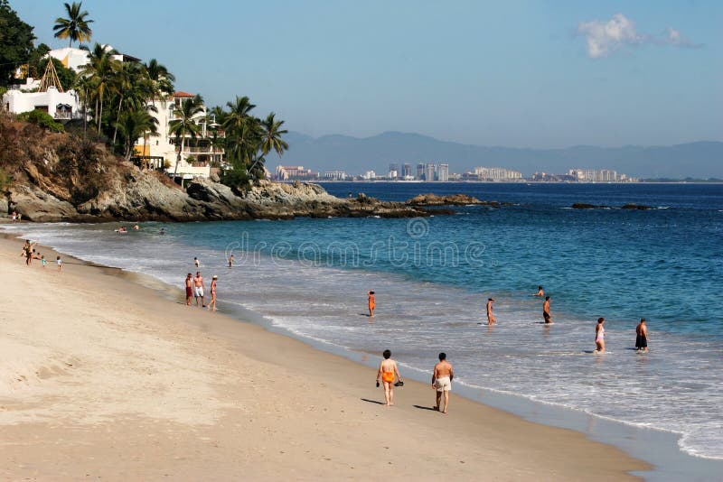 People at the Public Beach in Acapulco Editorial Photography - Image of ...