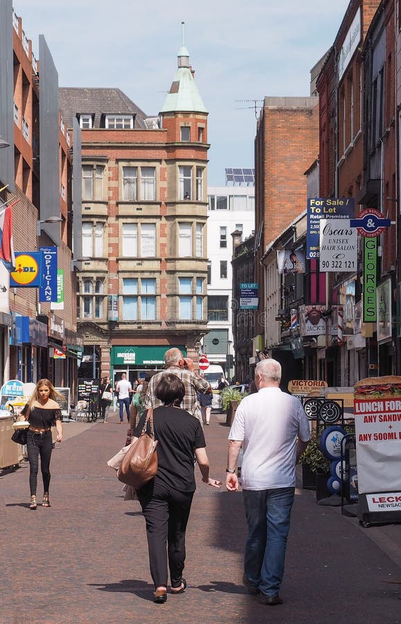People in Belfast City Centre Editorial Image - Image of black, urban ...