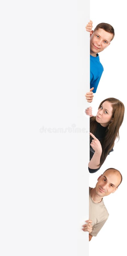 People with blank card stock photo. Image of caucasian - 15321952