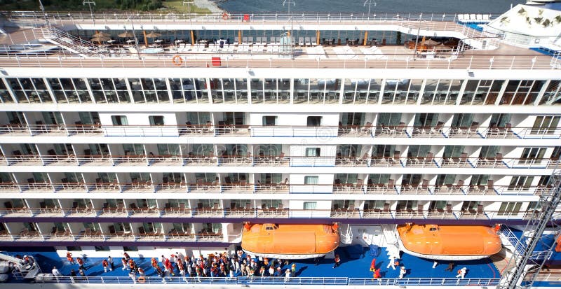 People on Board Ship at Port Editorial Photography - Image of holiday ...